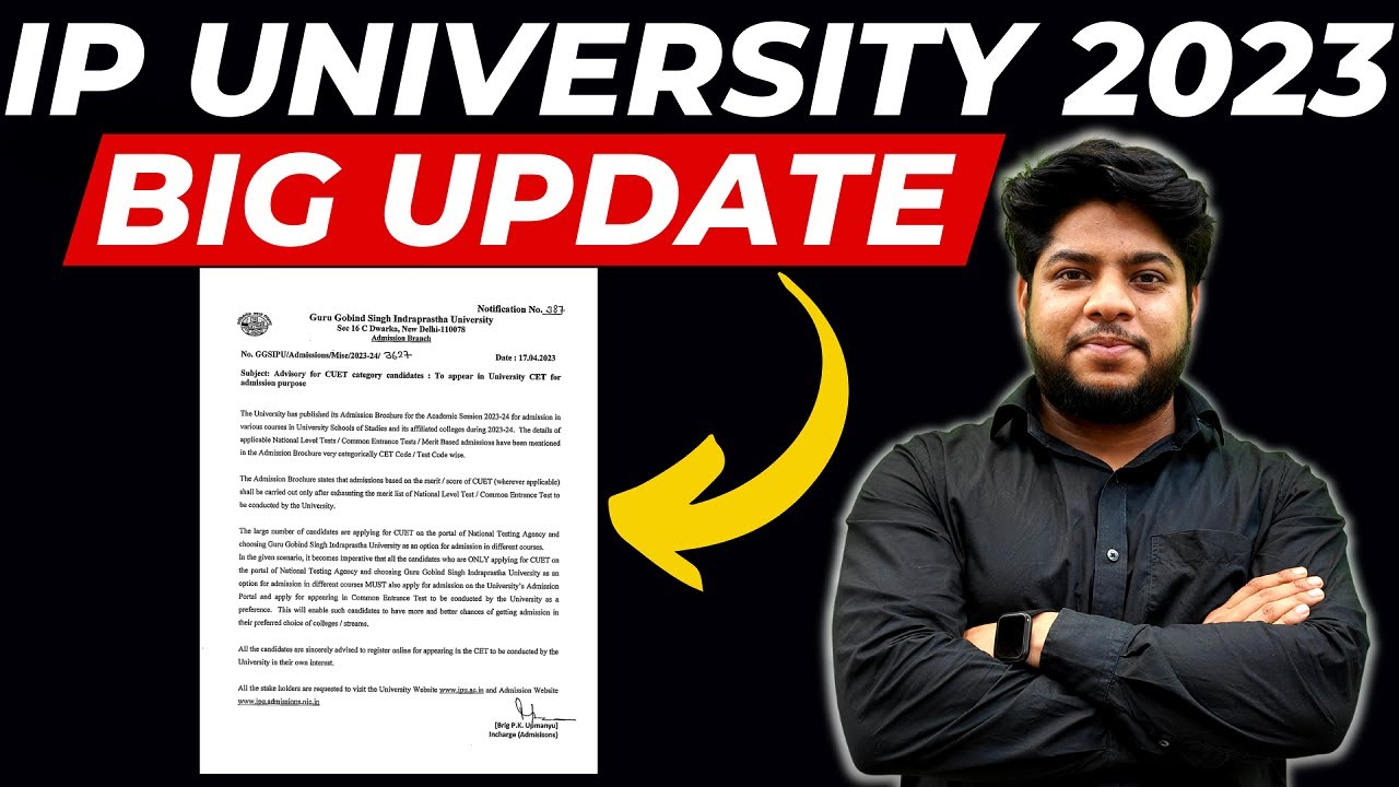 IP University New Admission Process 2023🔥IPU CUET Big Update🔥 - YouTube