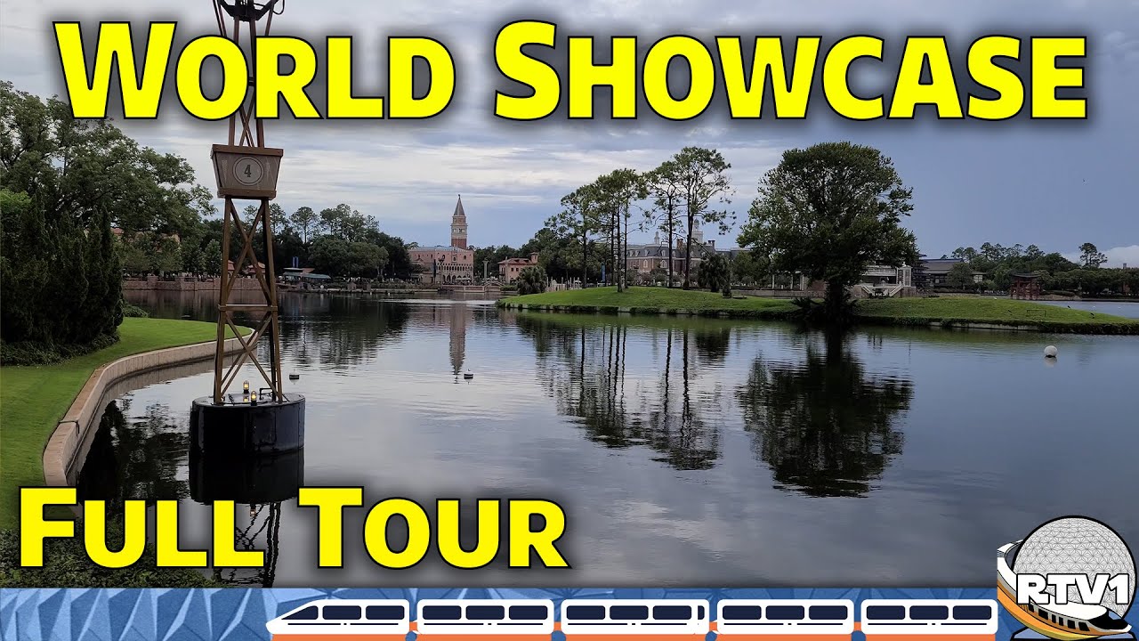 Relaxing Stroll & Full Tour of Epcot's World Showcase in 4K 60fps ...