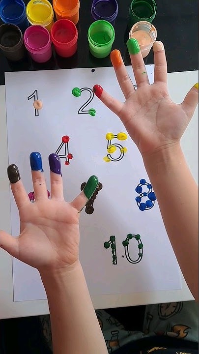 🎨🔢 Learning-Made-Fun with 👆 Finger-Painting Numbers 👀 watch till the ...