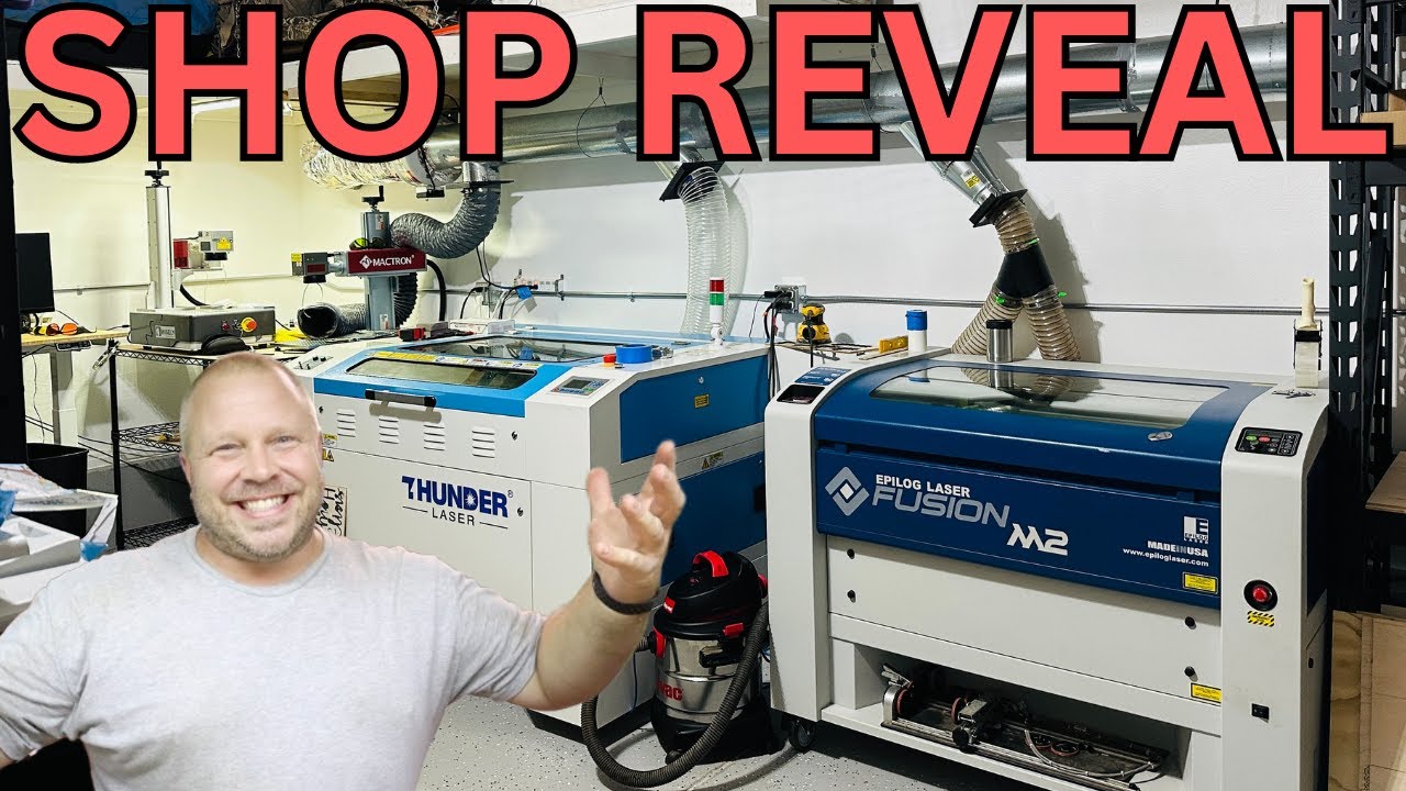 New SHOP TOUR for my FULL TIME laser engraving business - YouTube