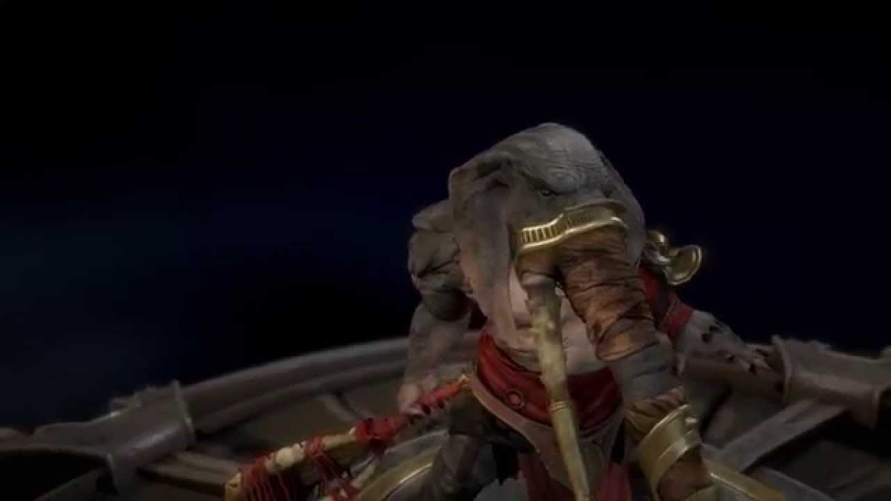 Elephantaur - God of War character - Real-time rendering - YouTube