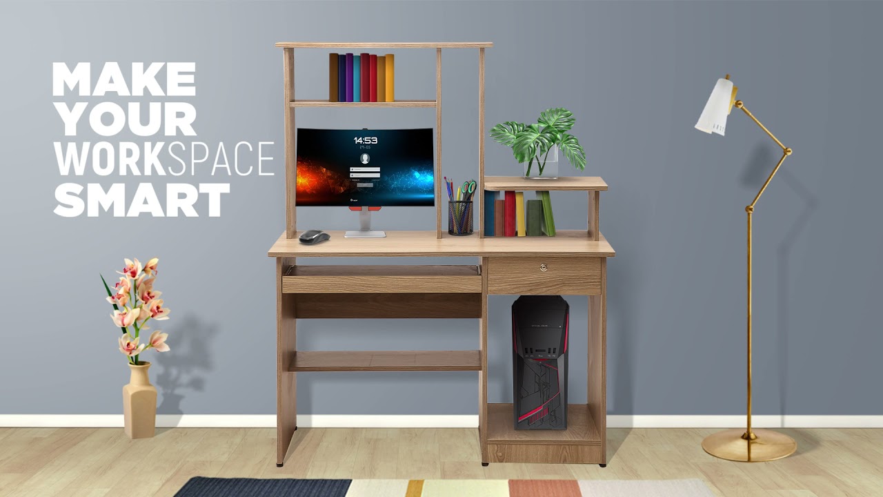 HI-TECH Computer Table - YouTube