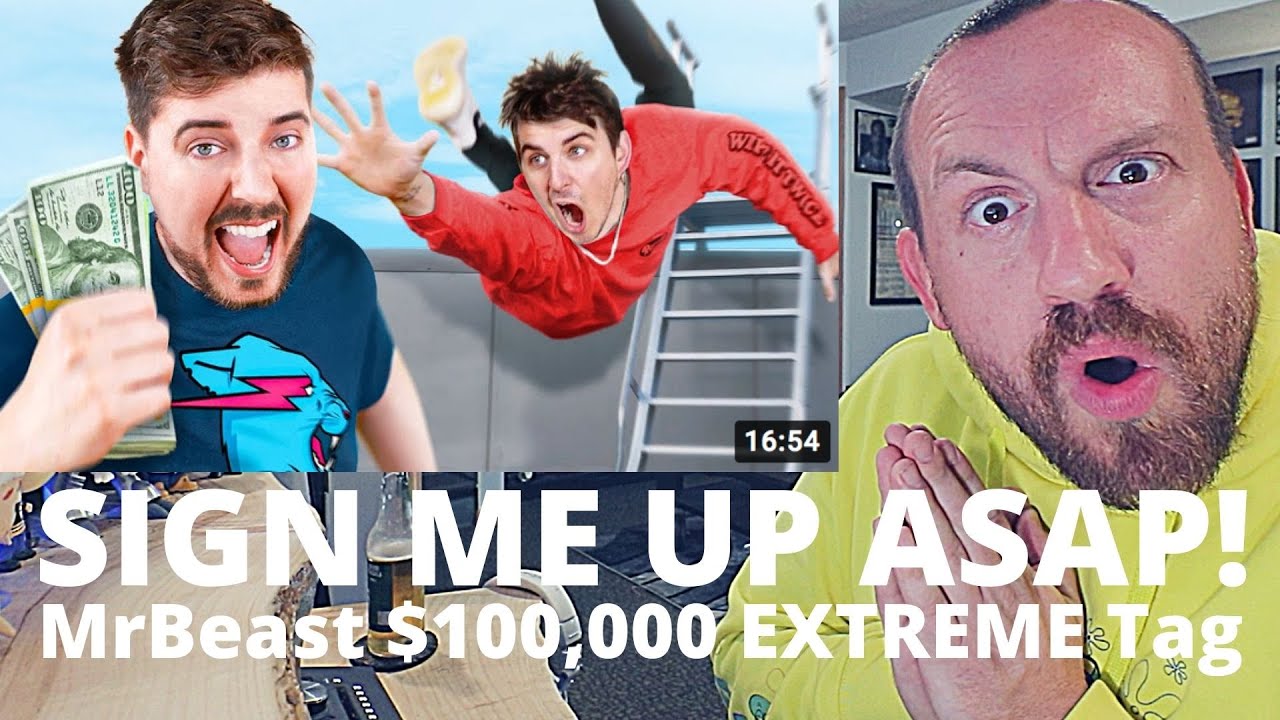 MrBeast Extreme $100,000 Game of Tag! (REACTION!) BEST GAME EVER! - YouTube