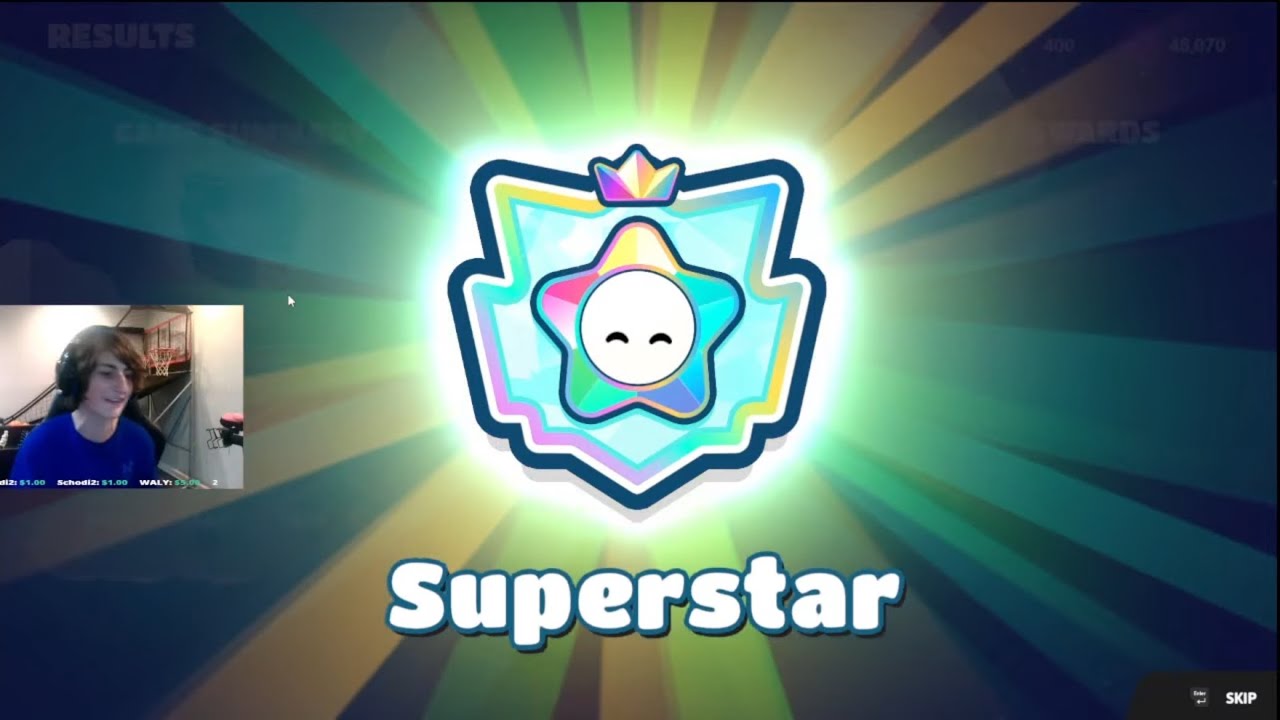 NOT ENDING UNTIL I HIT SUPERSTAR RANK PT 2 (Fall Guys) - YouTube