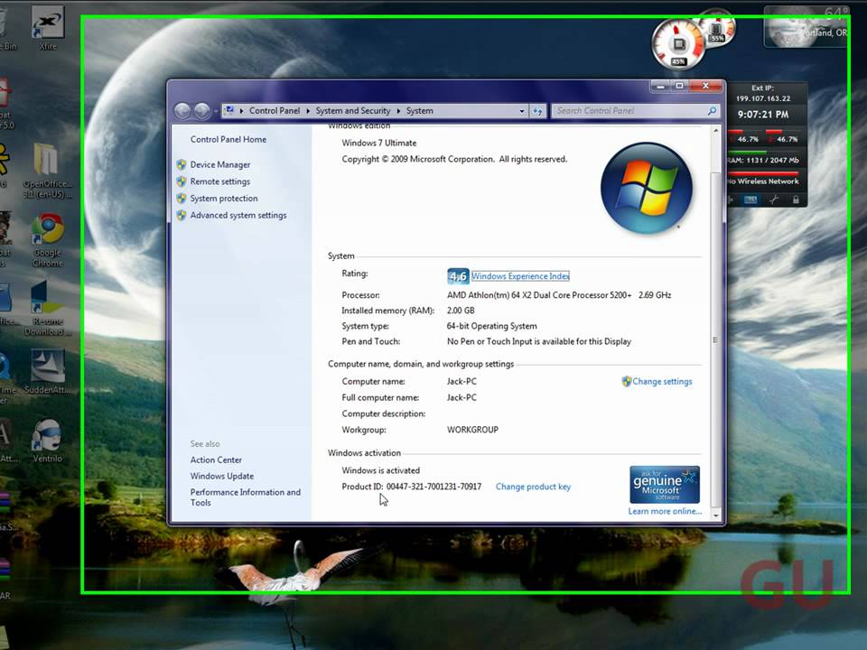 Windows 7 (64bit) Experience Index - the basics - YouTube