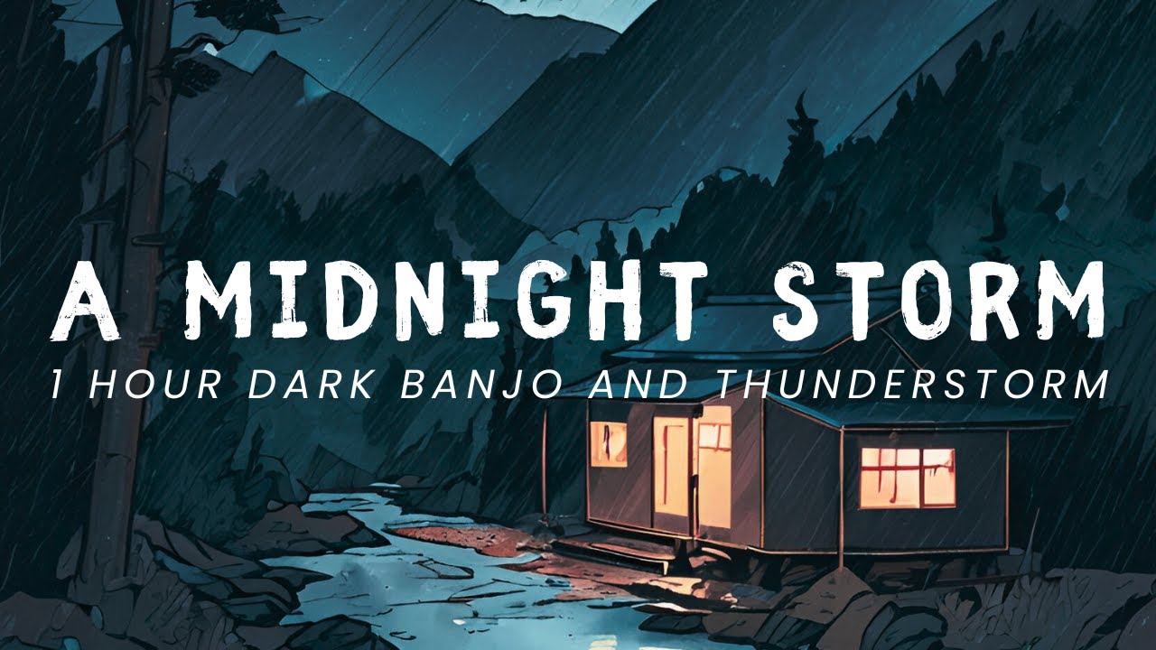 A Midnight Storm in the Mountains | Dark Banjo and Thunderstorm Sounds ...
