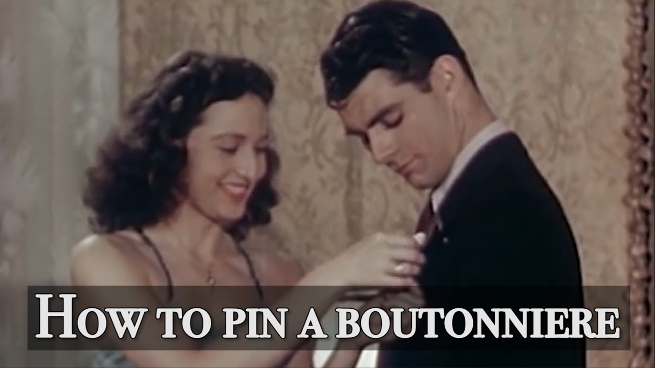 How to Pin a Boutonniere - YouTube