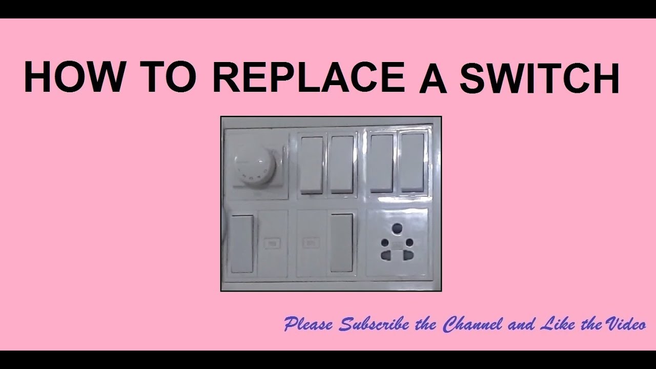How to replace Modular Switch - YouTube