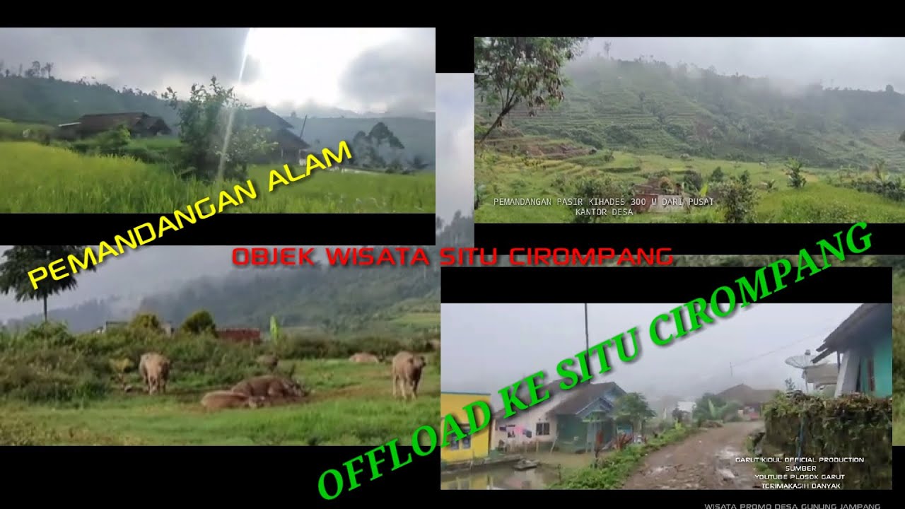 Objek wisata kampung desa gunung jampang - YouTube