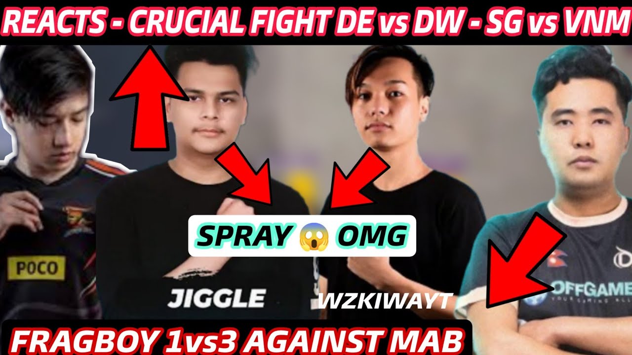 @MrHyozu React SG vs VNM Which Fight Make SG Qualify? FRAGBOY 1vs3? DE ...