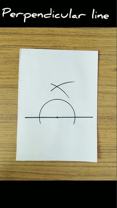 How to draw Perpendicular line using compass #shorts. - YouTube