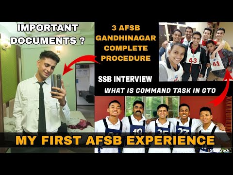😱My AFSB Interview Experience|| 3 AFSB Gandhinagar|| SSB interview ...