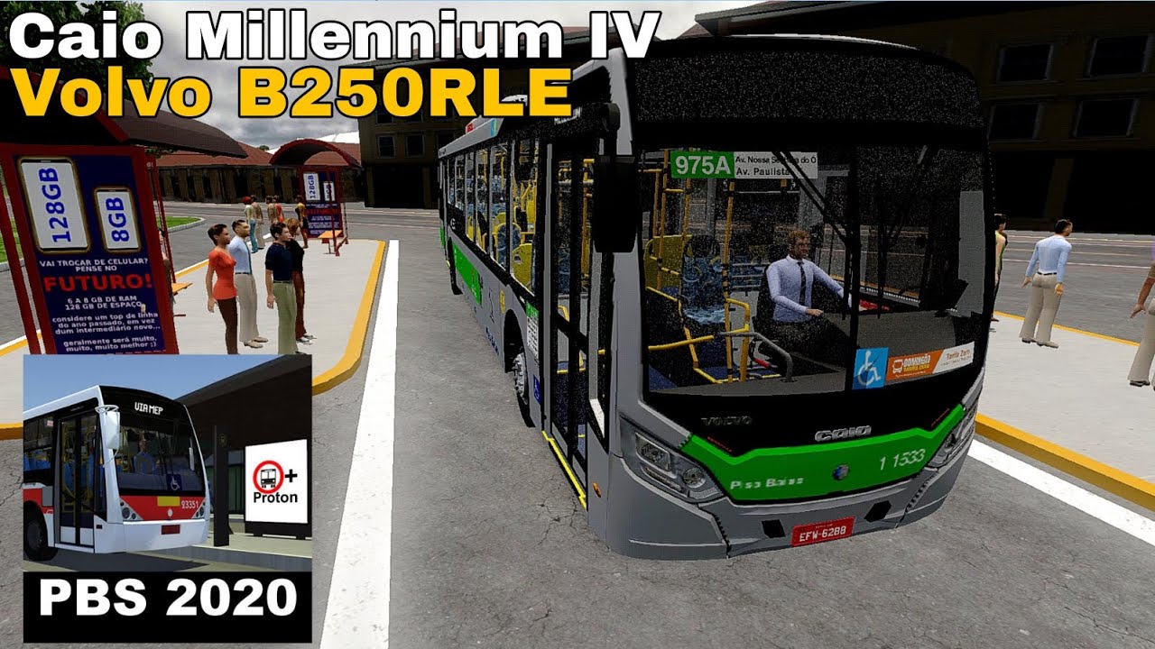 Proton bus simulator - Caio Millennium IV Volvo B250RLE | Mod download ...
