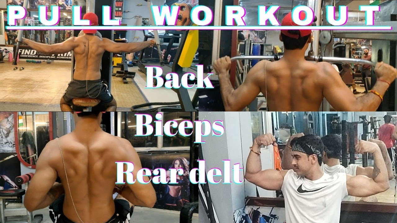 PULL WORKOUT BACK, BICEPS AND REAR DELT - YouTube