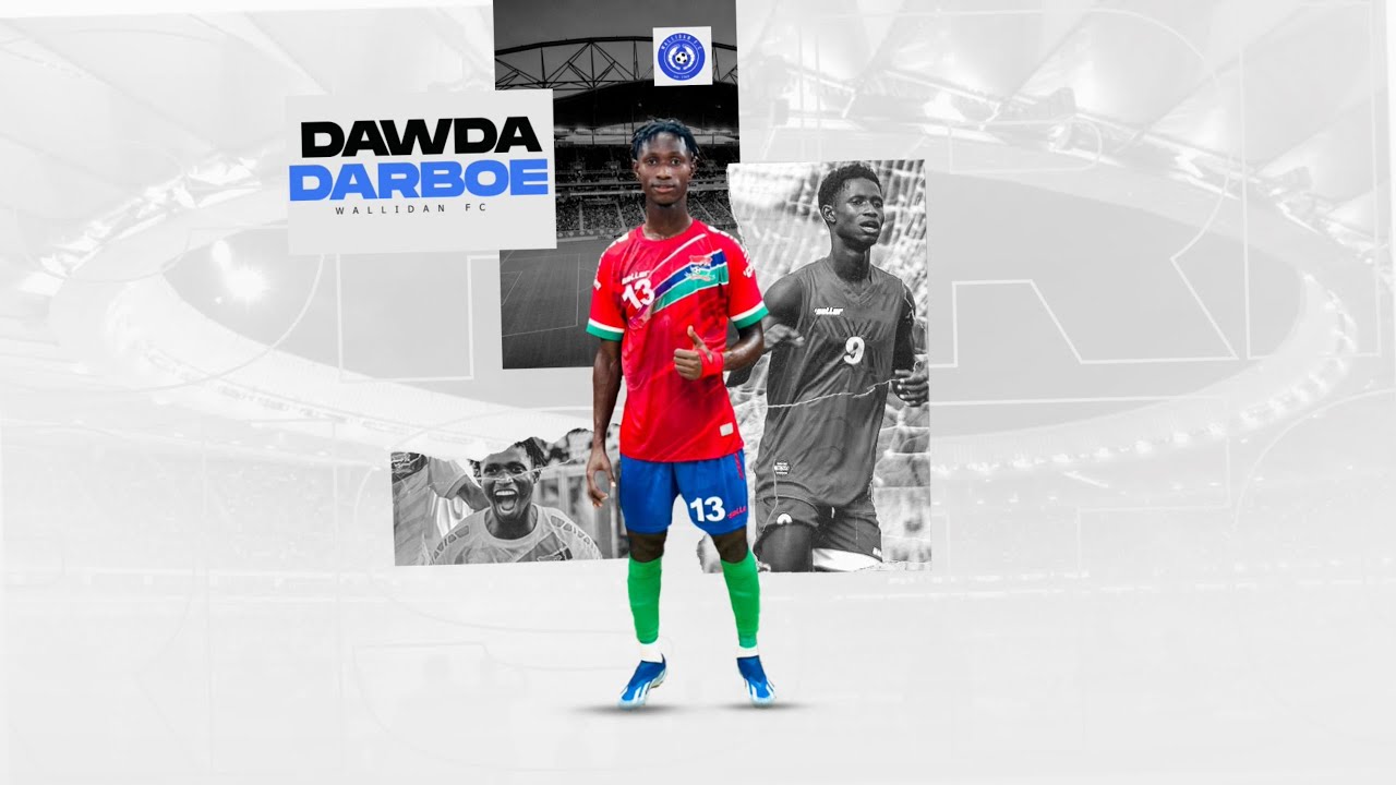 Dawda Darboe Centre Forward Wallidan FC Highlights - YouTube