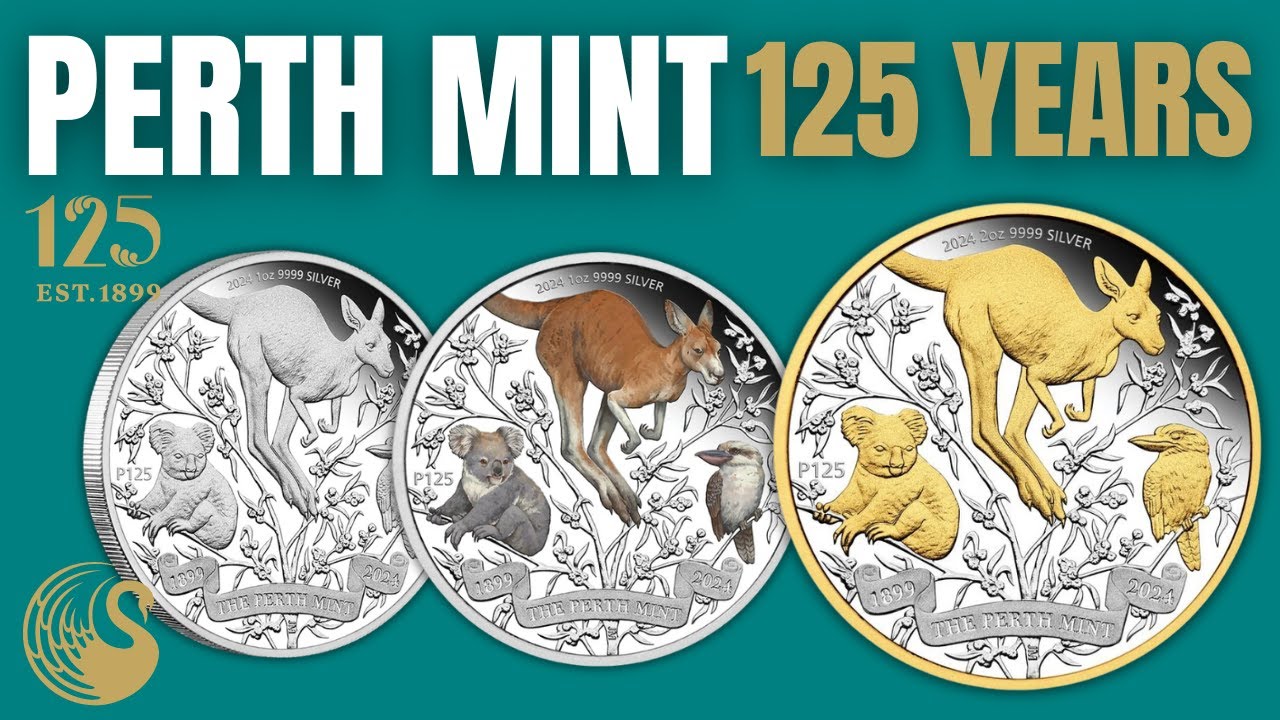 Close LOOK at the Perth Mint 125 year Anniversary Four Coin typeset and ...