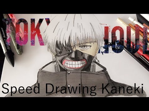 Speed Drawing : Ken Kaneki [Tokyo Ghoul] - YouTube