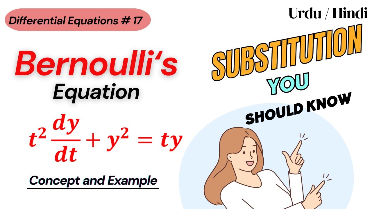 Bernoulli's Equation || Differential Equations || Concept and Example ...