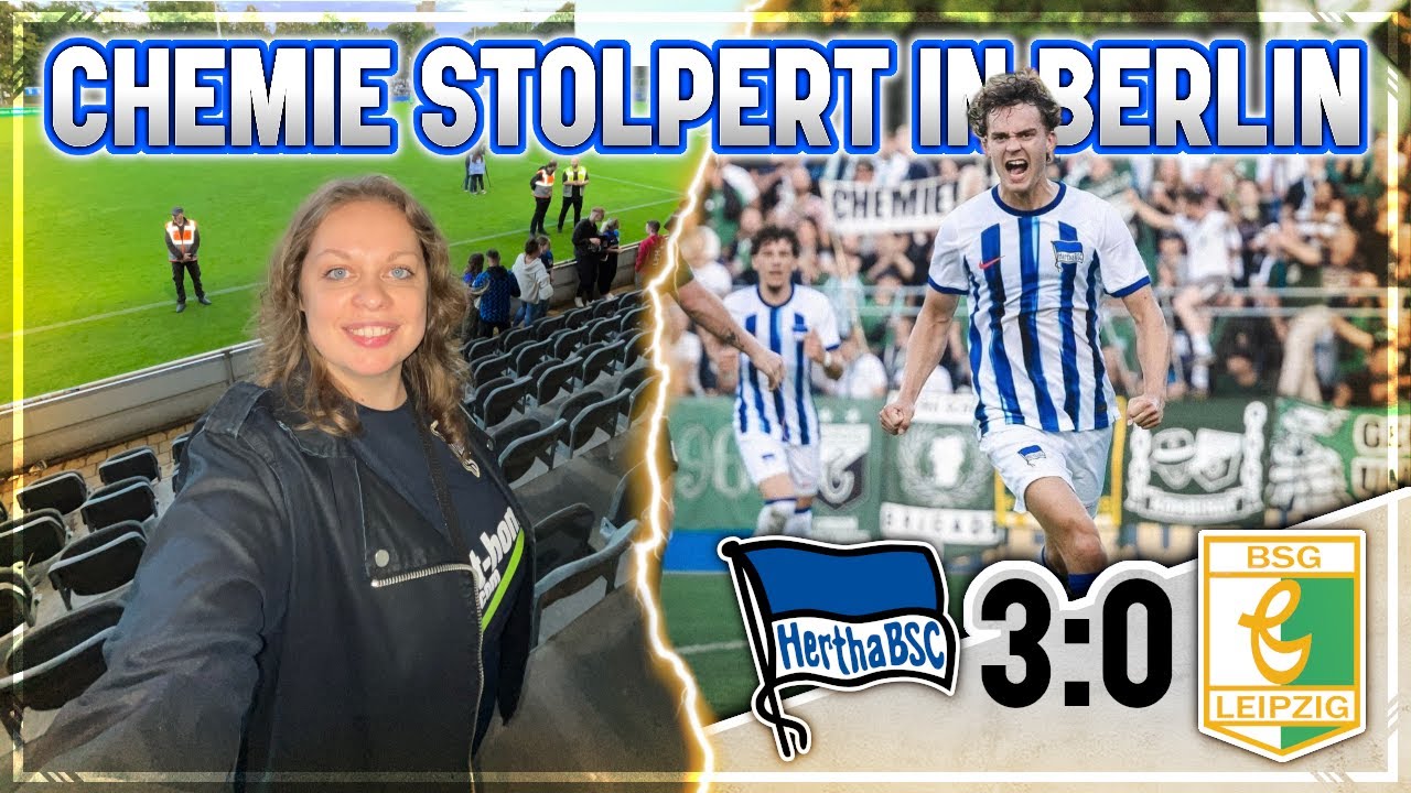 HERTHA BSC U23 VS. CHEMIE LEIPZIG 🔥| STADIONVLOG | REGIONALLIGA NORDOST ...