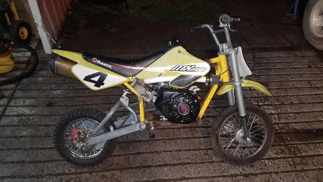 Mini bike buld from electric razor - YouTube