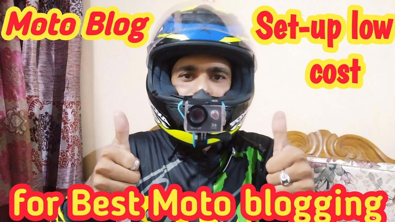 Best Moto Blog Set-up. Low Cost Moto Blog. How To mount Action Camera ...