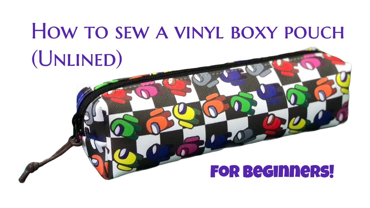 Zippered box pouch sewing tutorial for beginners - using faux ...