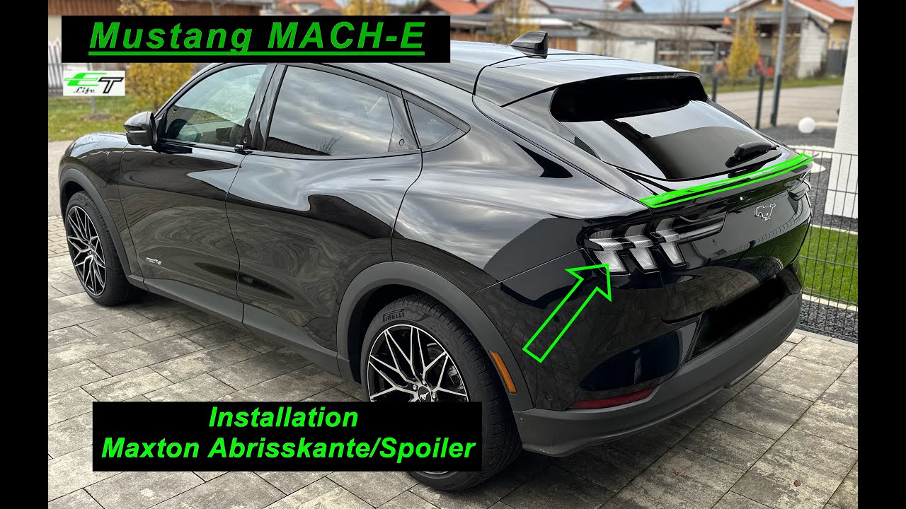 Ford Mustang Mach-E Tuning: Montage Abrisskante/Spoiler Maxton Design ...