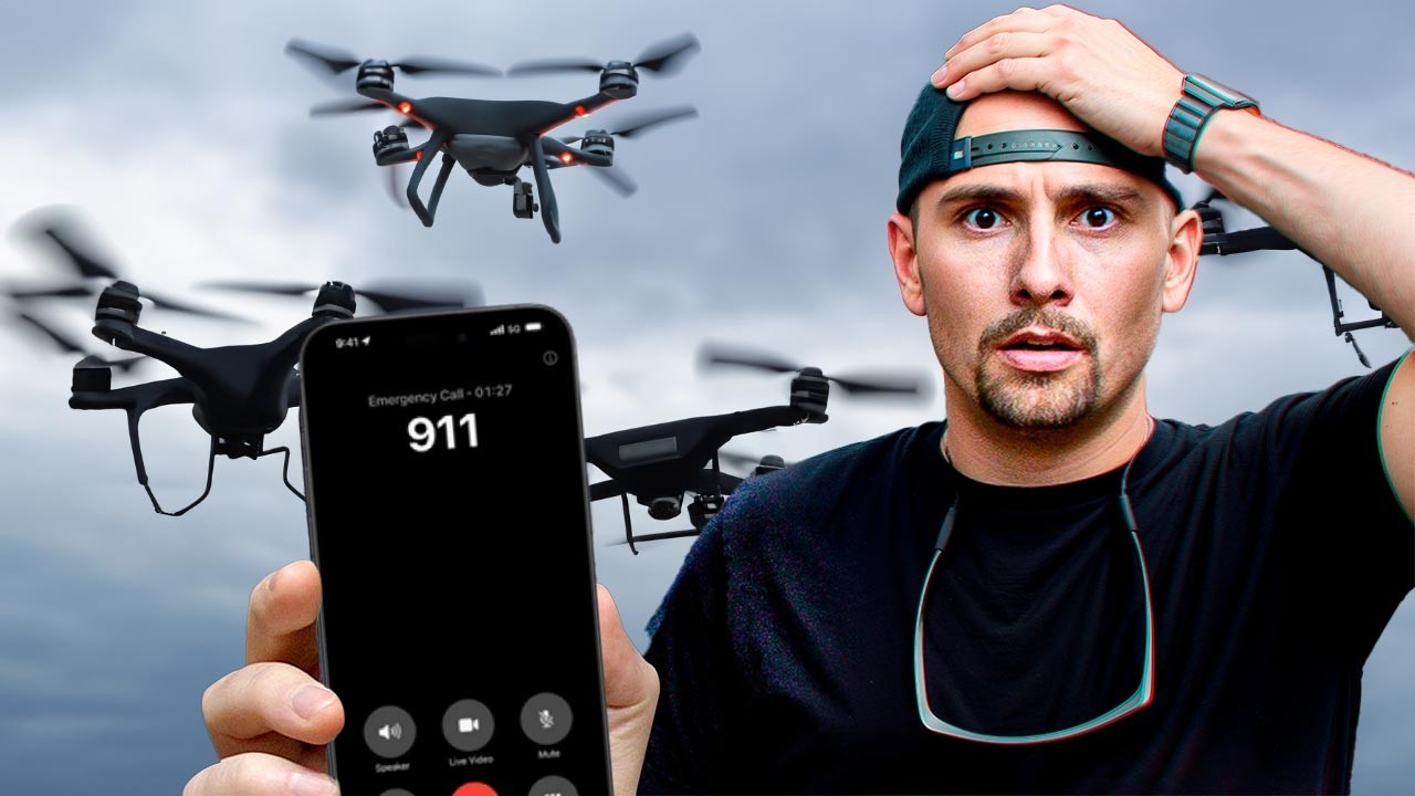 REAL New Jersey Drones Captured on camera. 911 called - YouTube