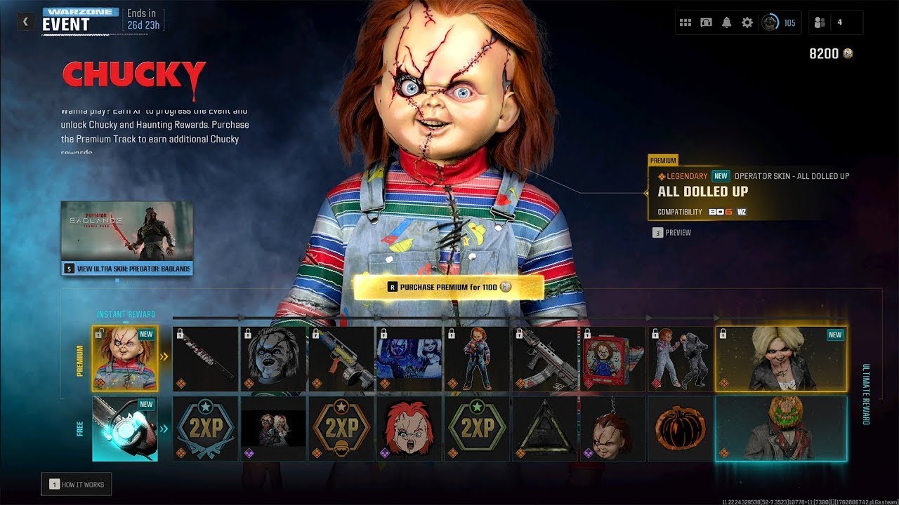 MINI PASSE CHUCKY COD WARZONE - YouTube