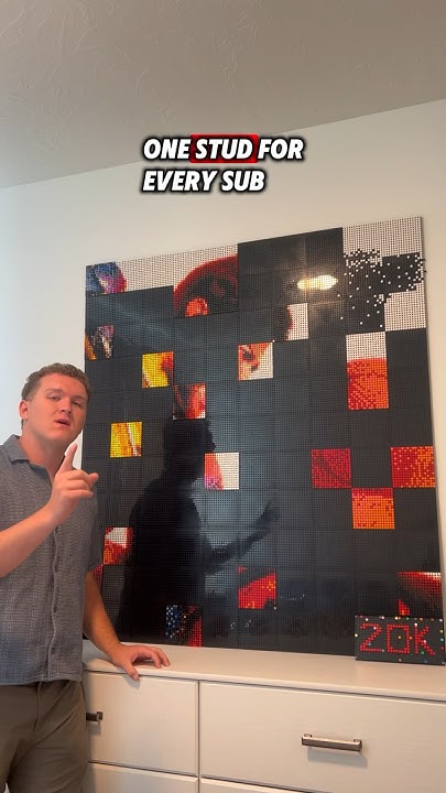 Day 23 of adding one stud for every sub!!! Huge Lego art!! #lego #legoart - YouTube