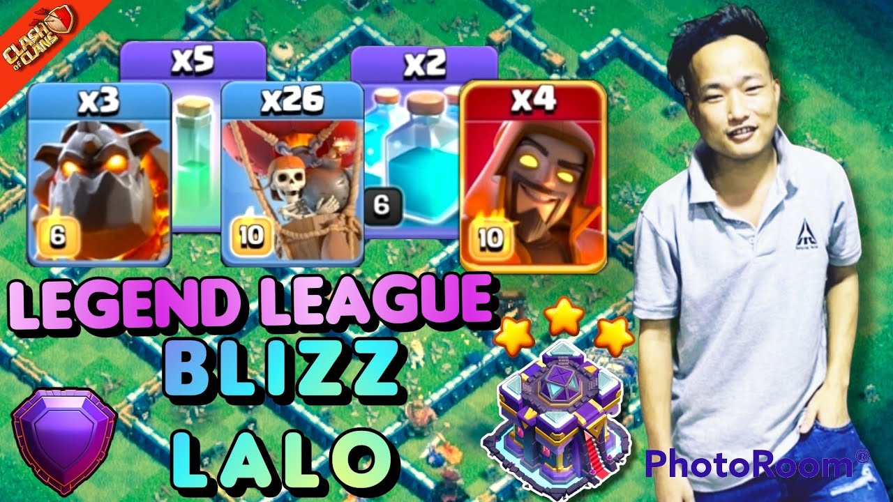 LEGEND LEAGUE BLIZZARD CLONE INVI LALO BEST ATTACK STRATEGY COC || 2022 ...