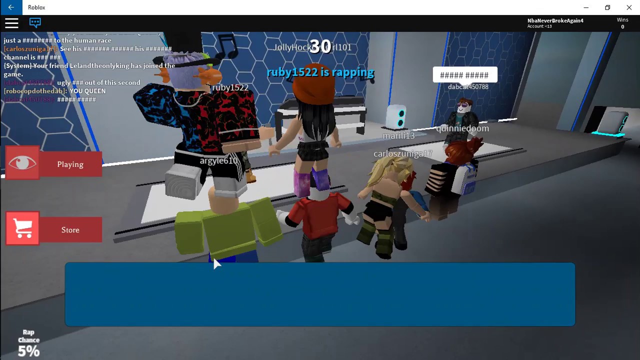 Playing Rap Battles on Roblox - YouTube