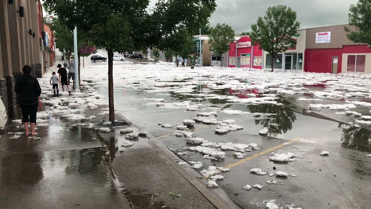 Cardston Hailstorm, July 5, 2021 - YouTube
