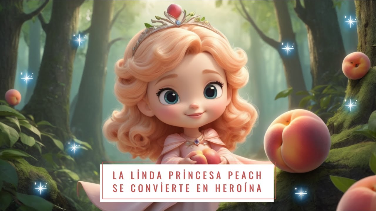 La linda princesa Peach se convierte en heroína/Cuentos infantiles # ...