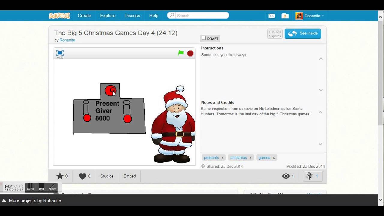 The Big 5 Christmas Games Day 4(on scratch) - YouTube