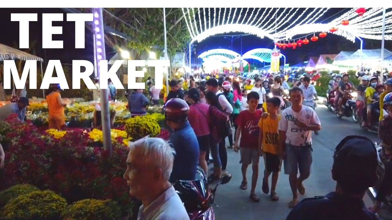TET MARKET IN CAN GIUOC , LONG AN VIETNAM - YouTube
