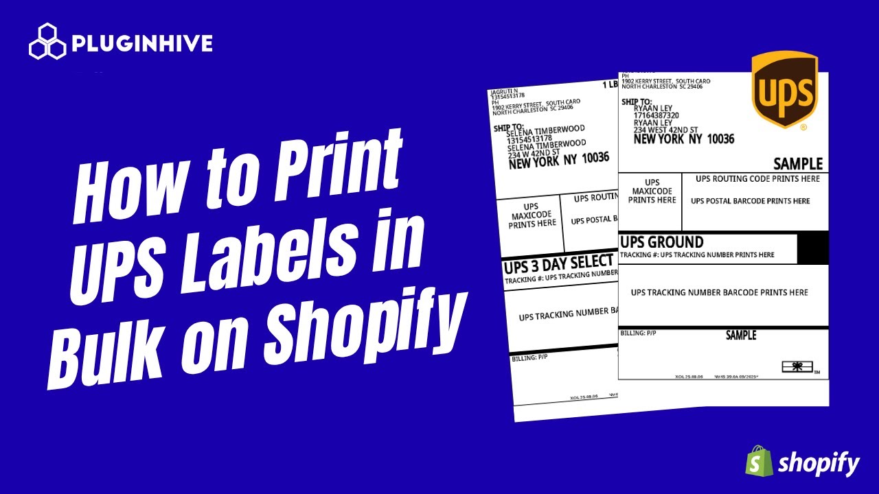 Effortlessly Print UPS Shipping Labels in Bulk on Shopify - YouTube