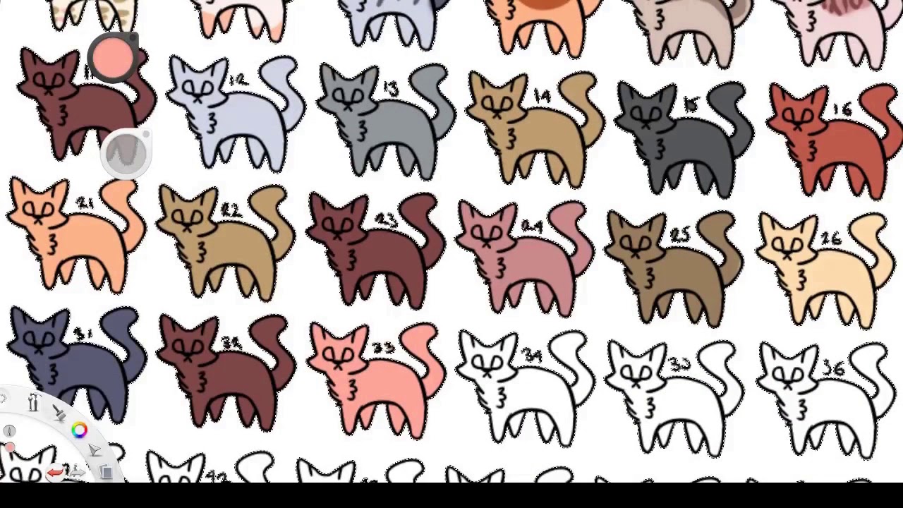 50 cats speedpaint - YouTube
