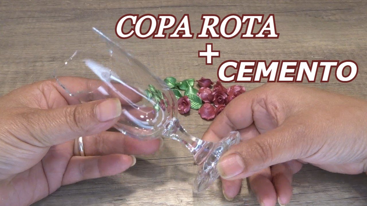 Mira!! Una Increíble Transformación de Una Copa Rota y Cemento/ Crafts ...