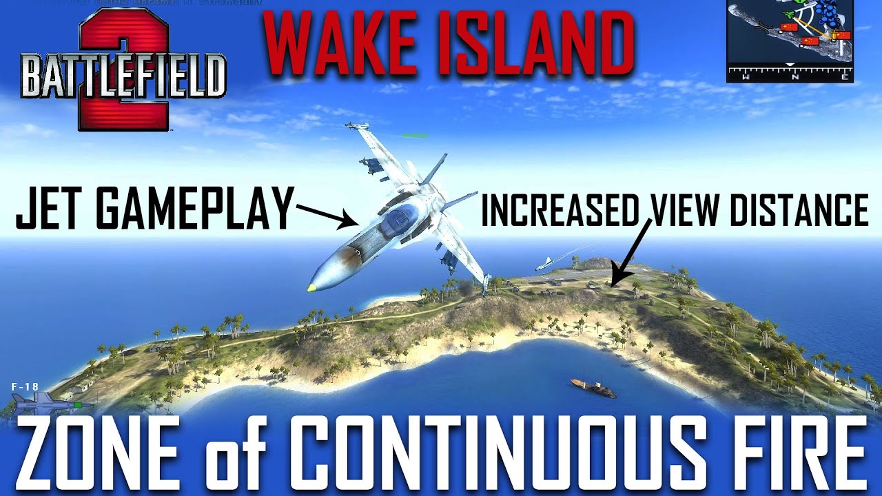 Battlefield 2 - Mod [ZCF] Map [Wake Island] Team [USMC] -SP Gameplay ...