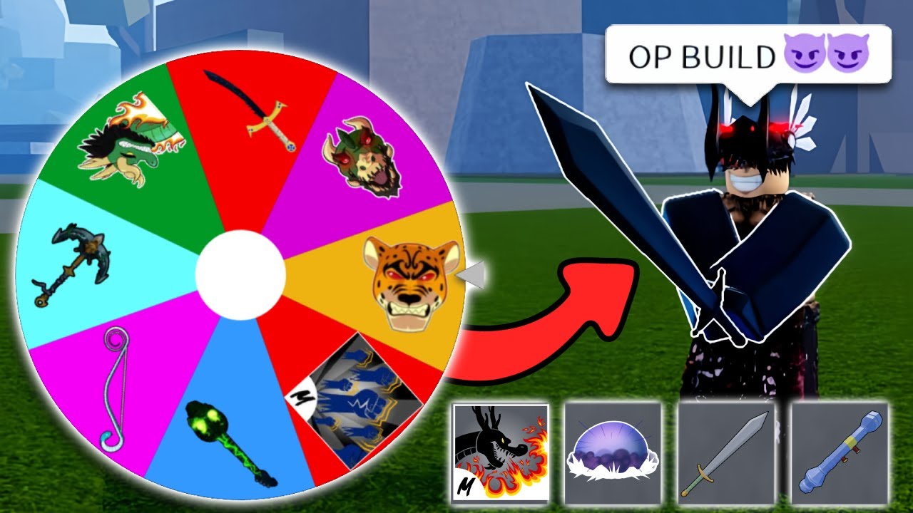 Bounty Hunting But The Wheel Decides My Build In Blox Fruits - YouTube