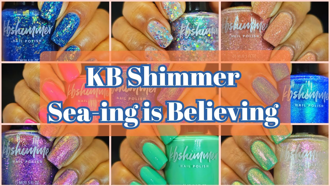 Quick Just for Fun KB Shimmer Sea-ing is Believing Swatches (PAID PR ...