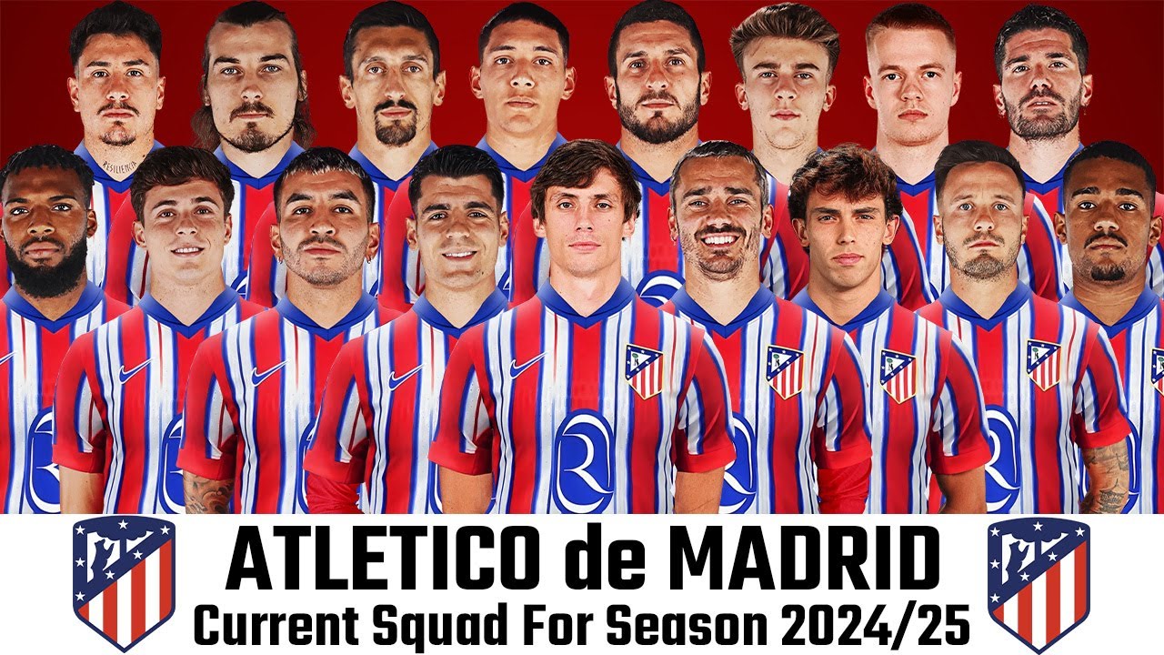 Atlético de Madrid's Current Squad For Season 2024/25 | Atlético de ...