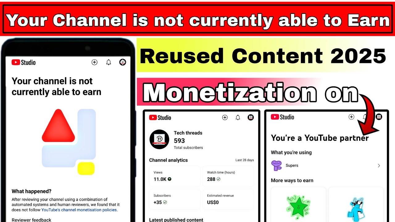 Your channel is not currently able to earn | channel is not currently ...