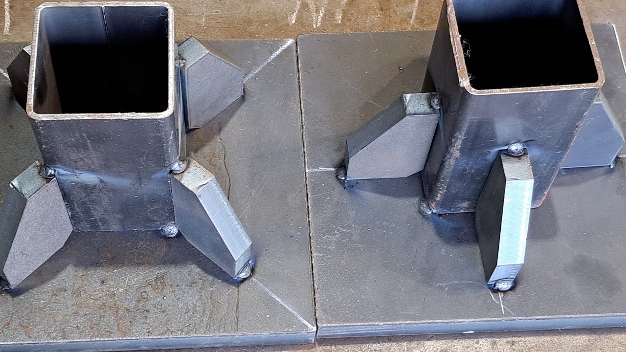 2 EASY WAY FITTING UP STEEL PLATE AND SQUARE PIPE WITH CORNER PLATE ...