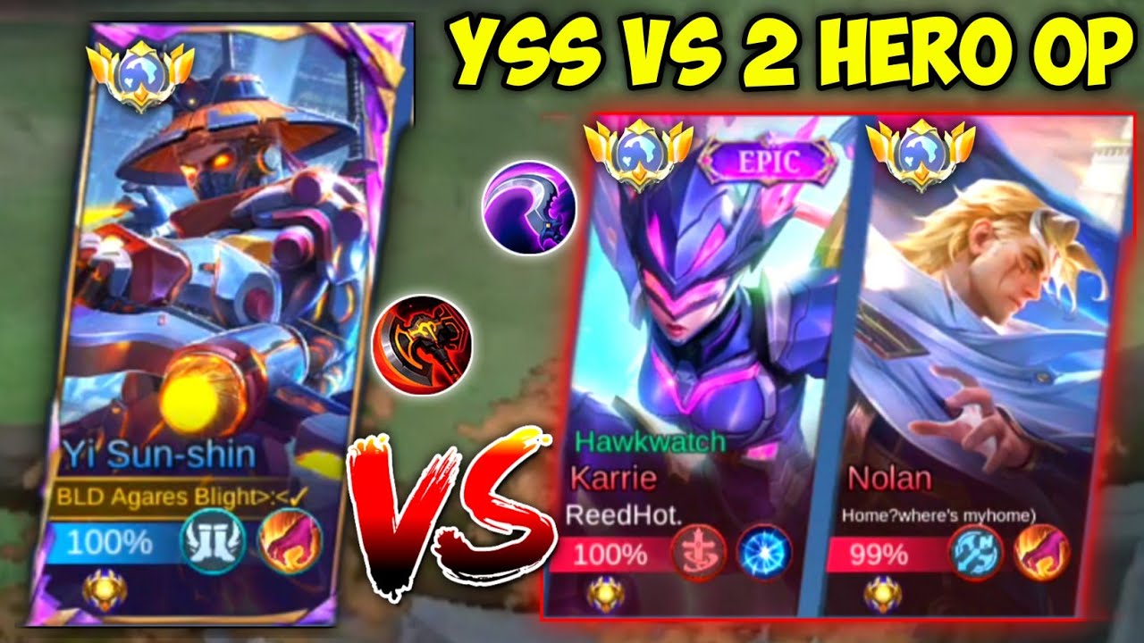 HARDGAME EPIC COMEBACK!! YI SUN SHIN VS 2 HERO META OP?? FULL ROTASI ...