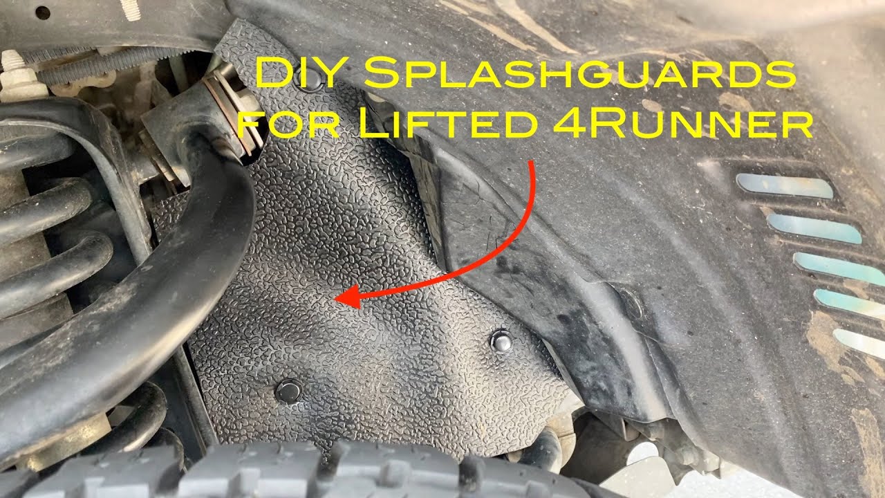 DIY Splashguard for Lifted 4Runner - YouTube