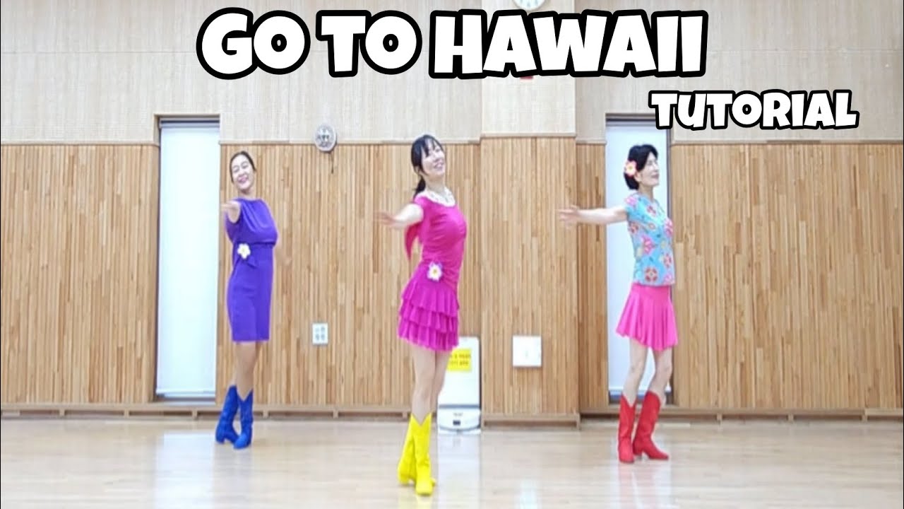 Go to Hawaii - Line Dance (Tutorial) - YouTube
