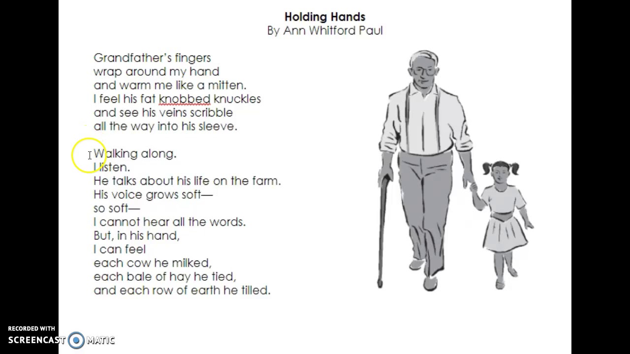 Holding Hands poem - YouTube
