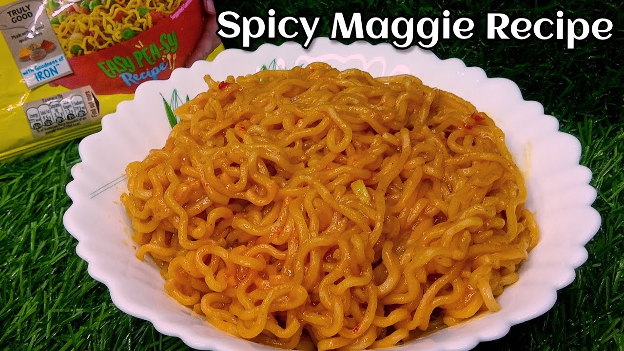 Spicy Maggie Recipe/Garlic Chilli Maggie /Maggie Recipe ...